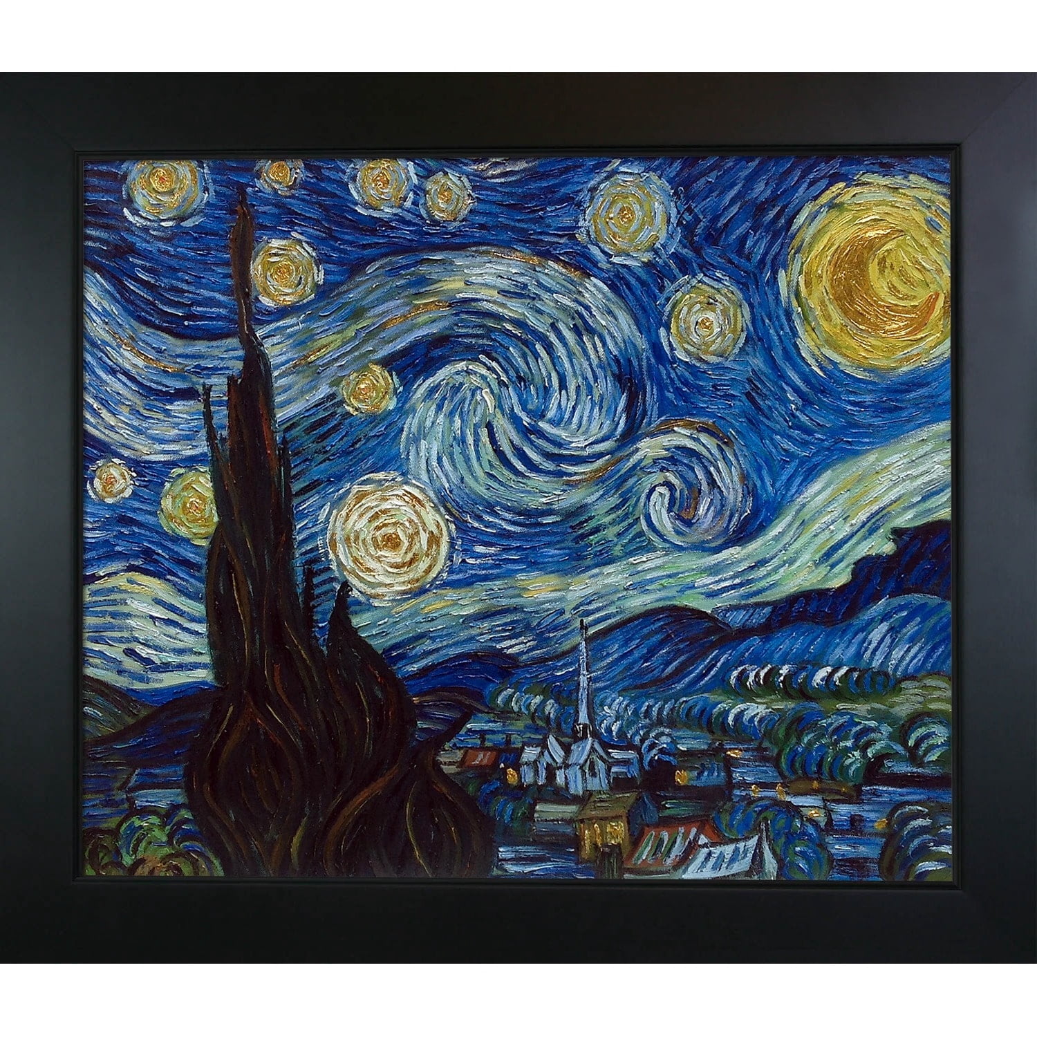 La Pastiche Vincent Van Gogh 'Starry Night (Luxury Line)' Hand Painted ...