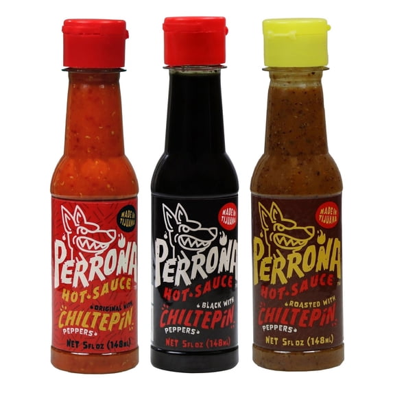 La Perrona Hot Sauce Variety Pack, Extra Hot, Handmade, Chiltepin and ...