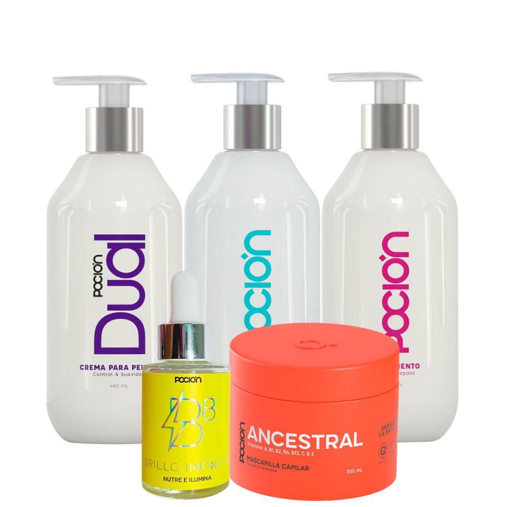 La Pocion Shampoo, La Pocion Tratamiento, La Pocion Crema para peinar ...