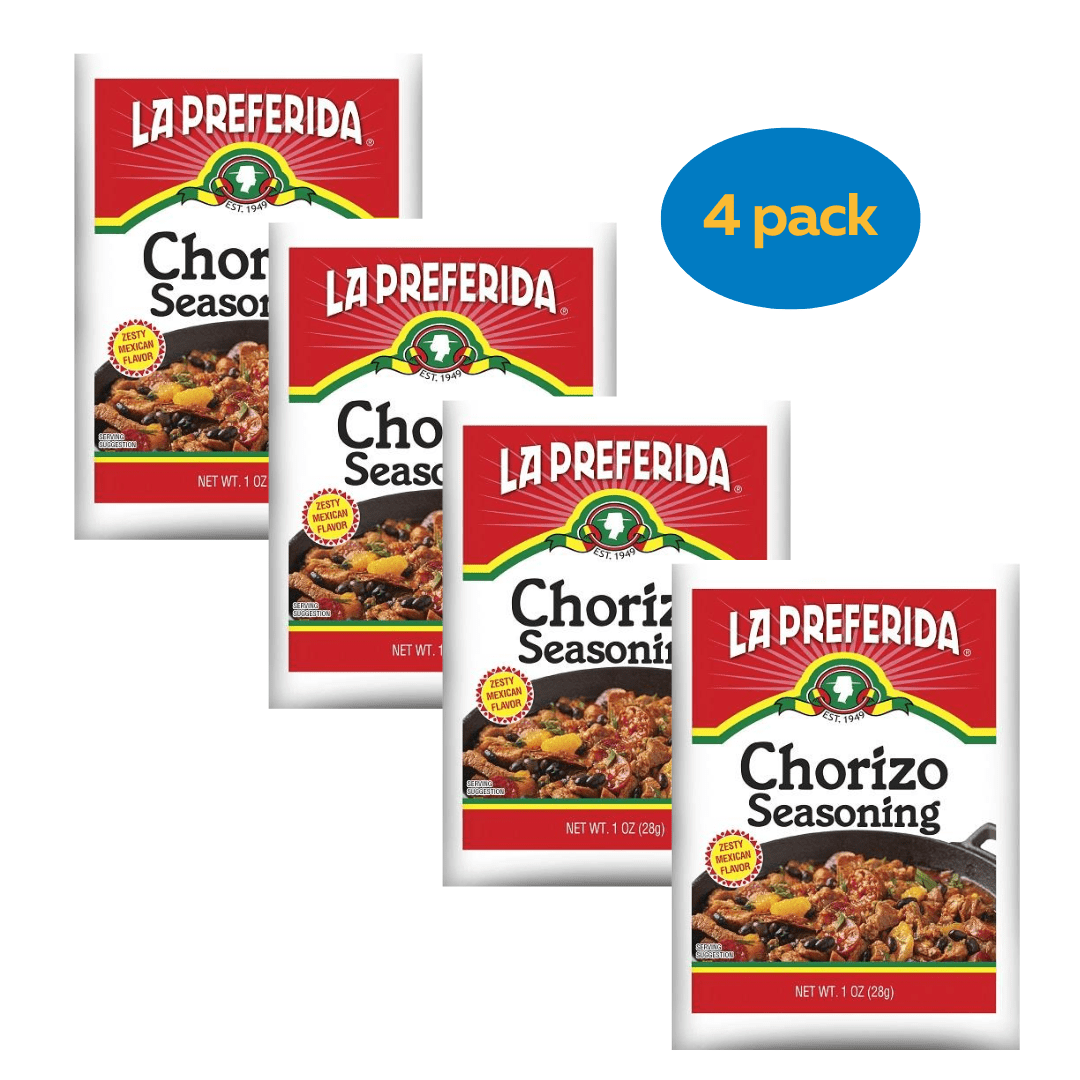 La Preferida Chorizo Seasoning, 1 oz., 4 Pack - Walmart.com