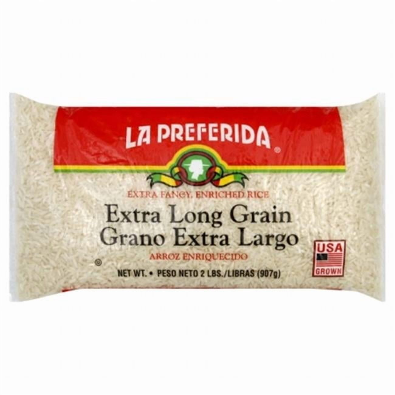 La Preferida Fancy Enriched Extra Long Grain Rice, 2 lb (Pack of 15 ...