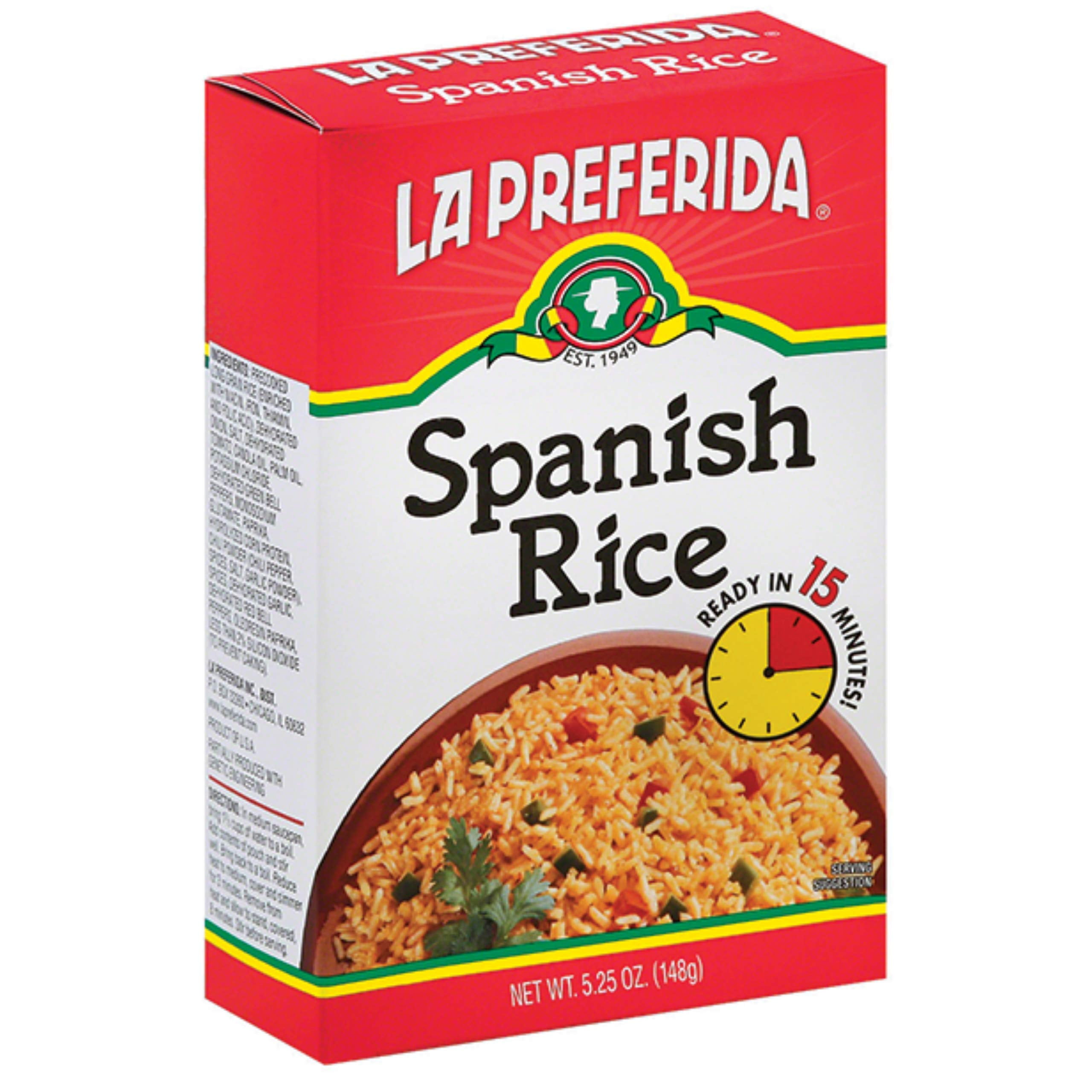 La Preferida Spanish Rice in a Box, 5.25 oz, (Pack - 9) - Walmart.com