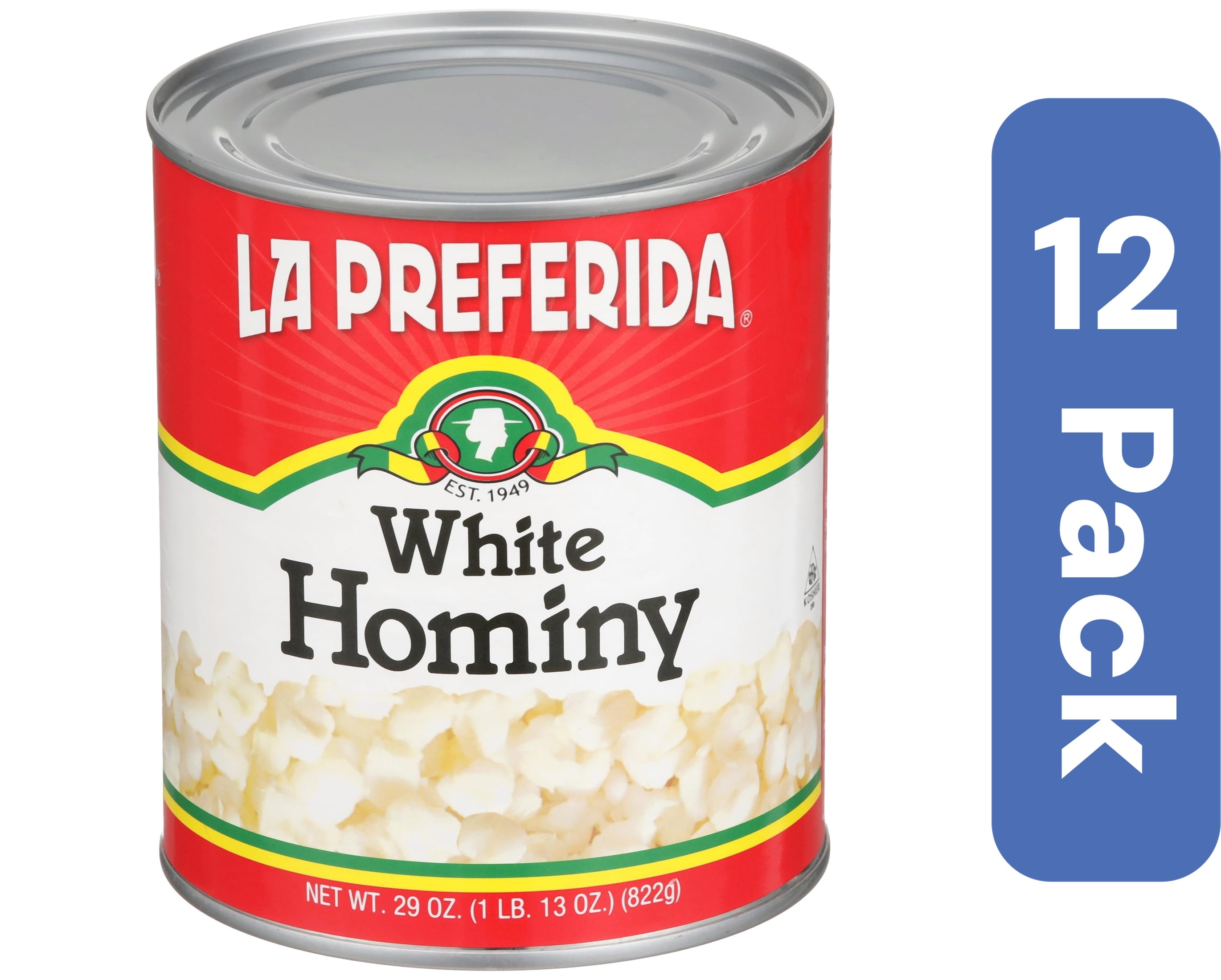 La Preferida White Hominy Beans 29 oz (Pack Of 12) - Walmart.com