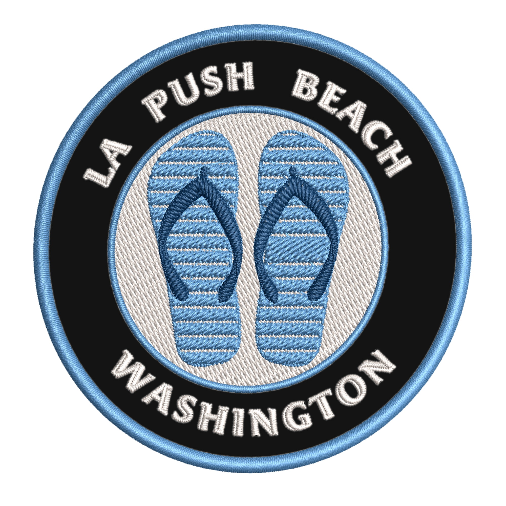 La Push Beach, Washington 3.5 Inch Iron Or Sew On Embroidered Fabric ...