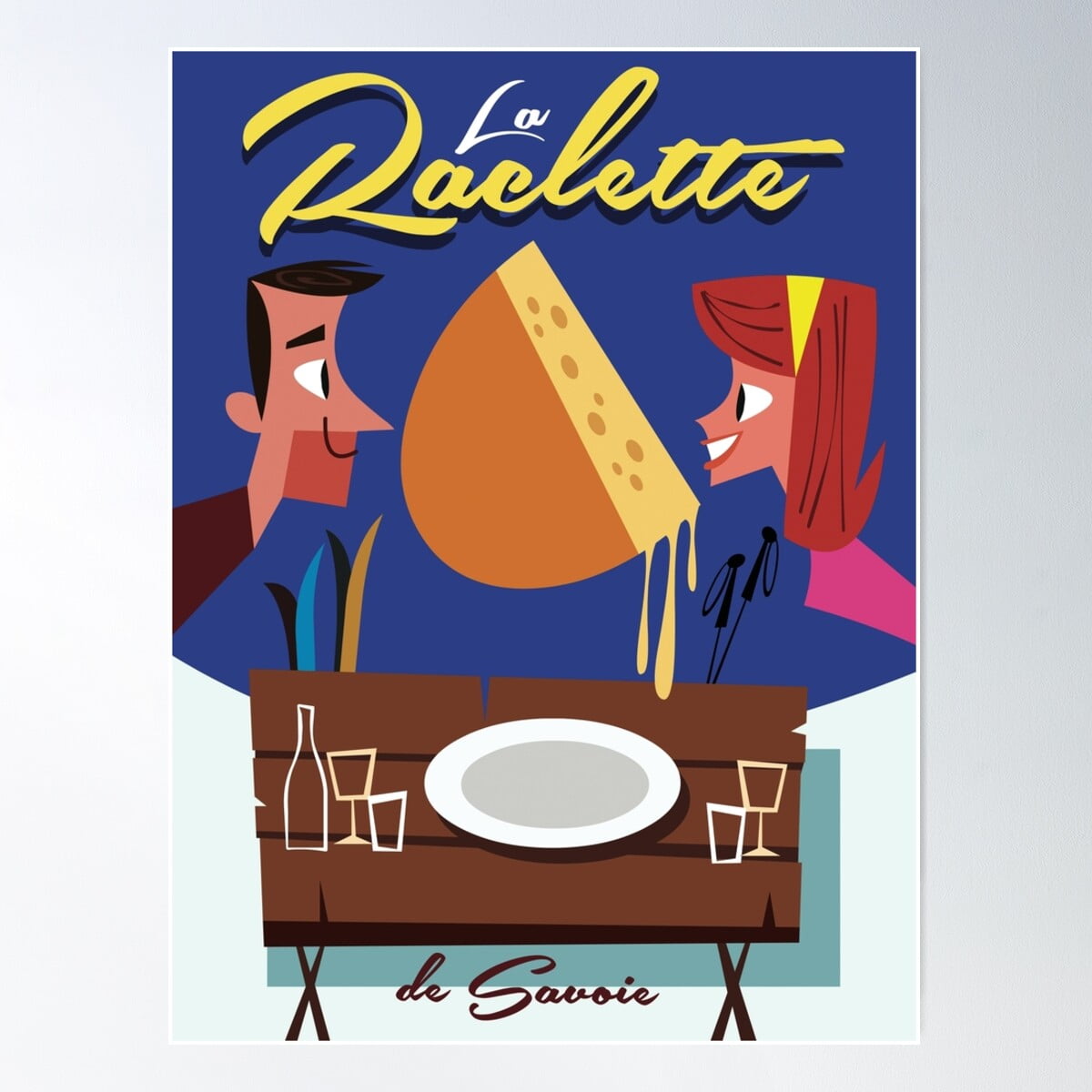 La Raclette Poster Poster Wall Art, Modern Wall Decor For Living Room ...