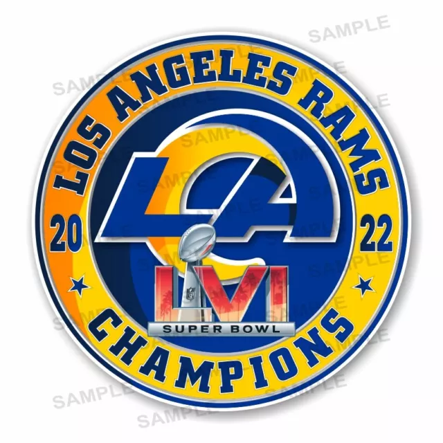 La Rams 2022 Sb56 Champions Sticker Phone Decal Water Bottle Stickers ...