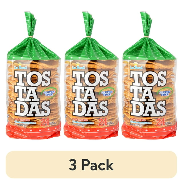 (3 pack) La Real, Corn Tostadas, 14oz - Walmart.com