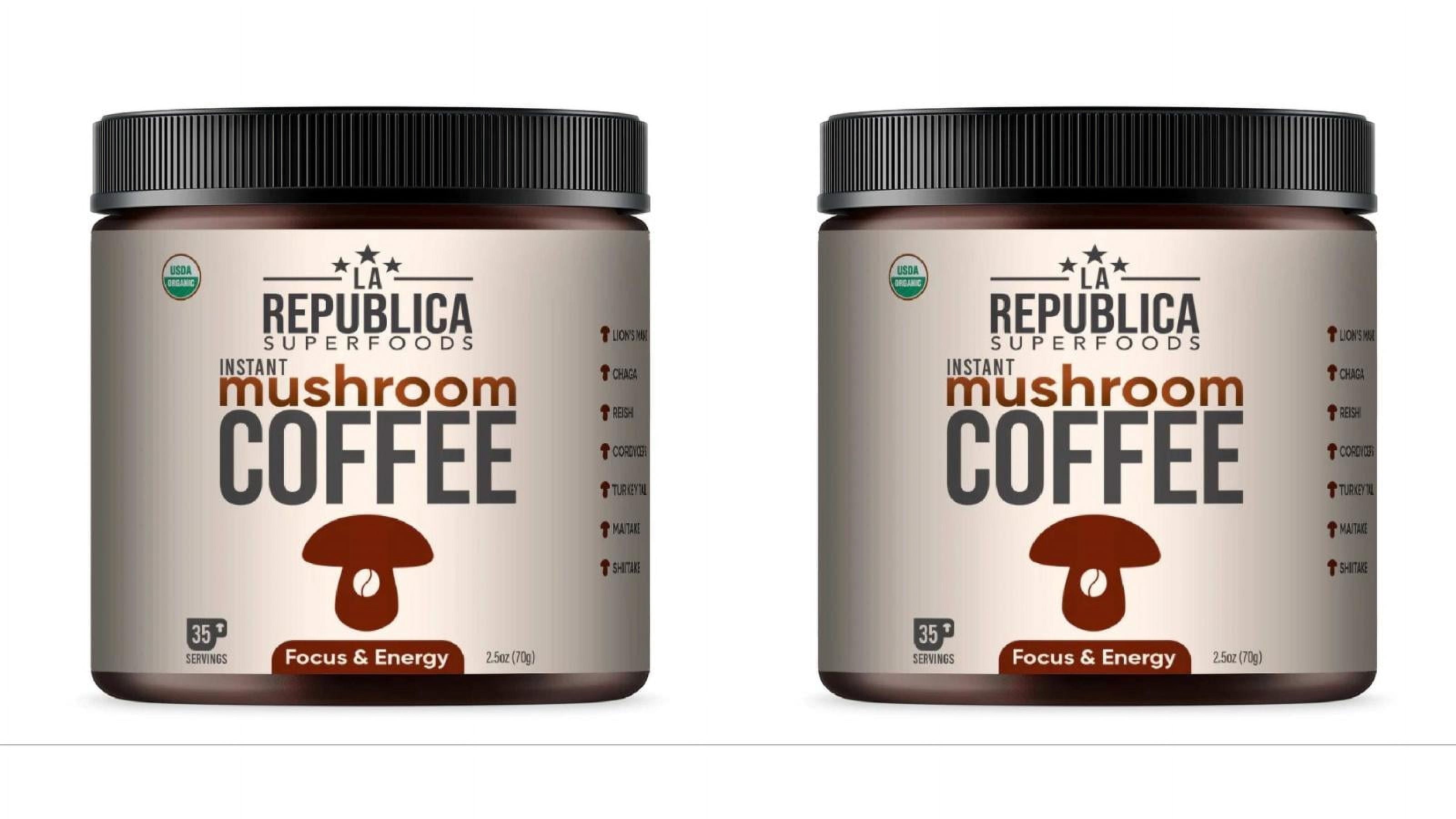 La Republica Organic Mushroom Coffee 2-Pack (35 Servings) – Full ...