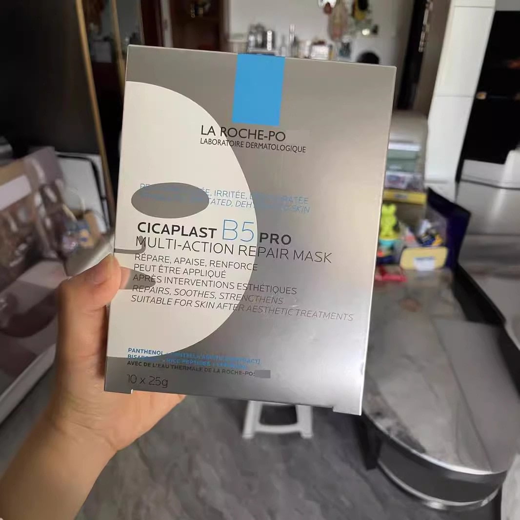La-Roche-Posay CICAPLAST B5 PRO MULTI-ACTION REPAIR MASK A box of 5 ...