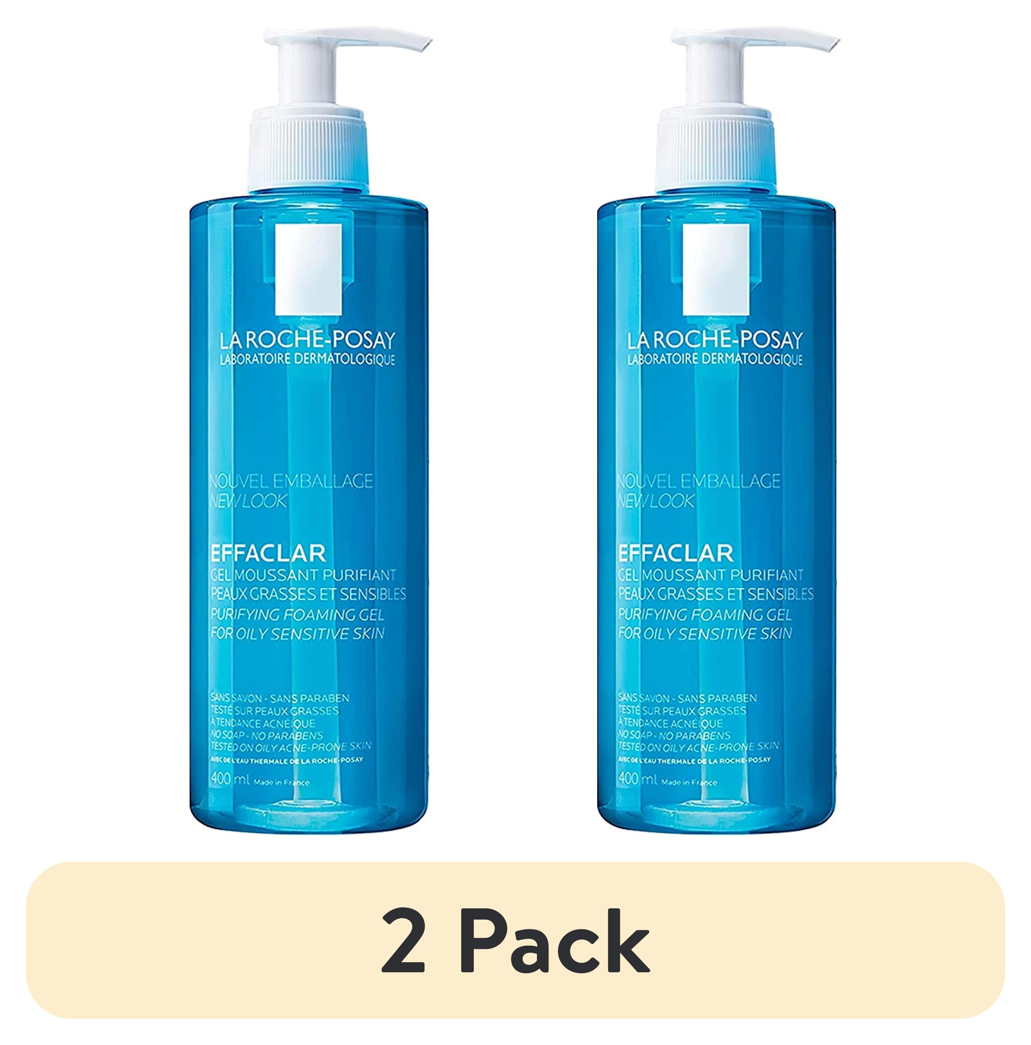 (2 pack) La Roche-Posay Effaclar Gel Facial Wash for Oil Skin, 13.52 fl ...