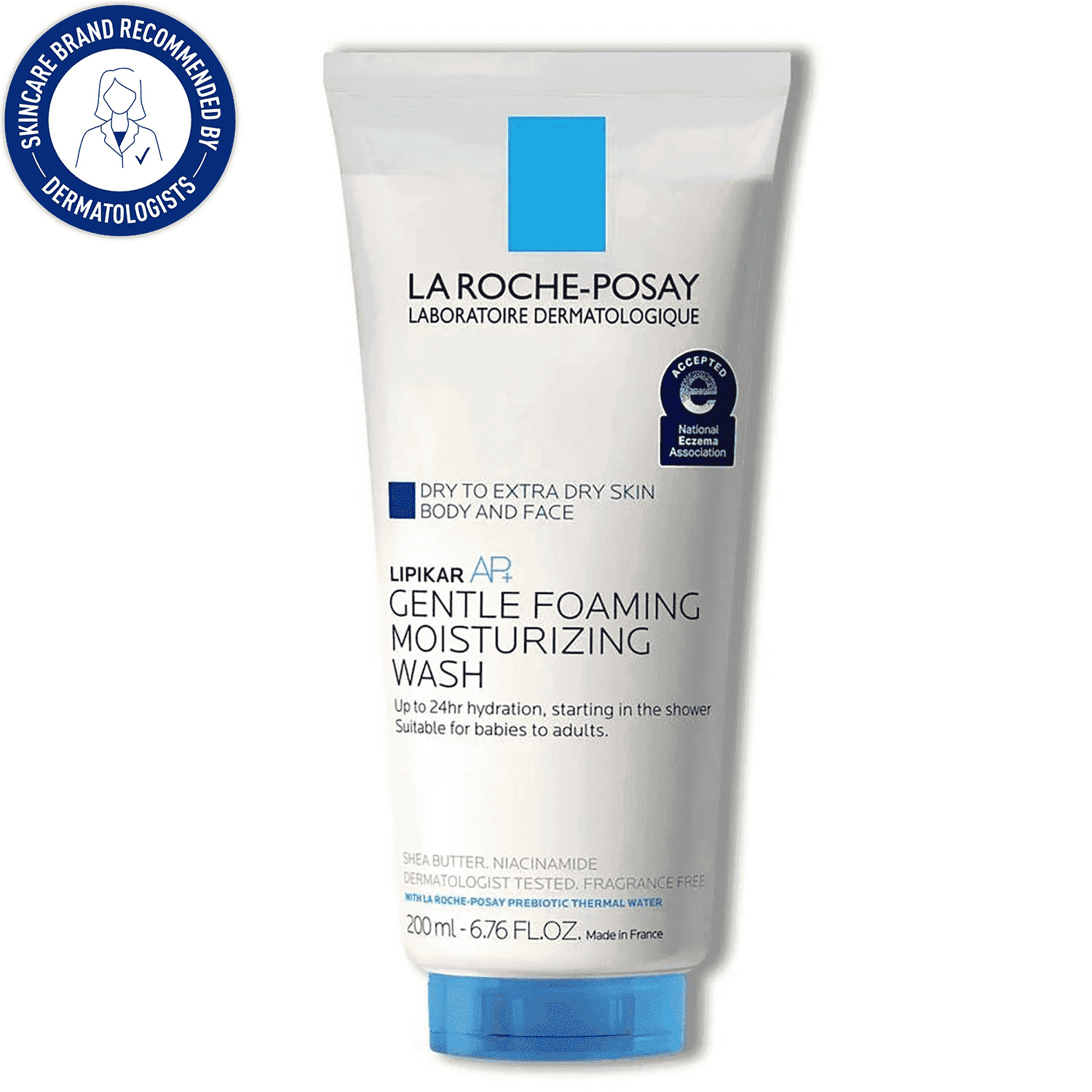 La Roche-Posay Lipikar AP+ Moisturizing Body and Face Wash, 6.76 fl oz ...