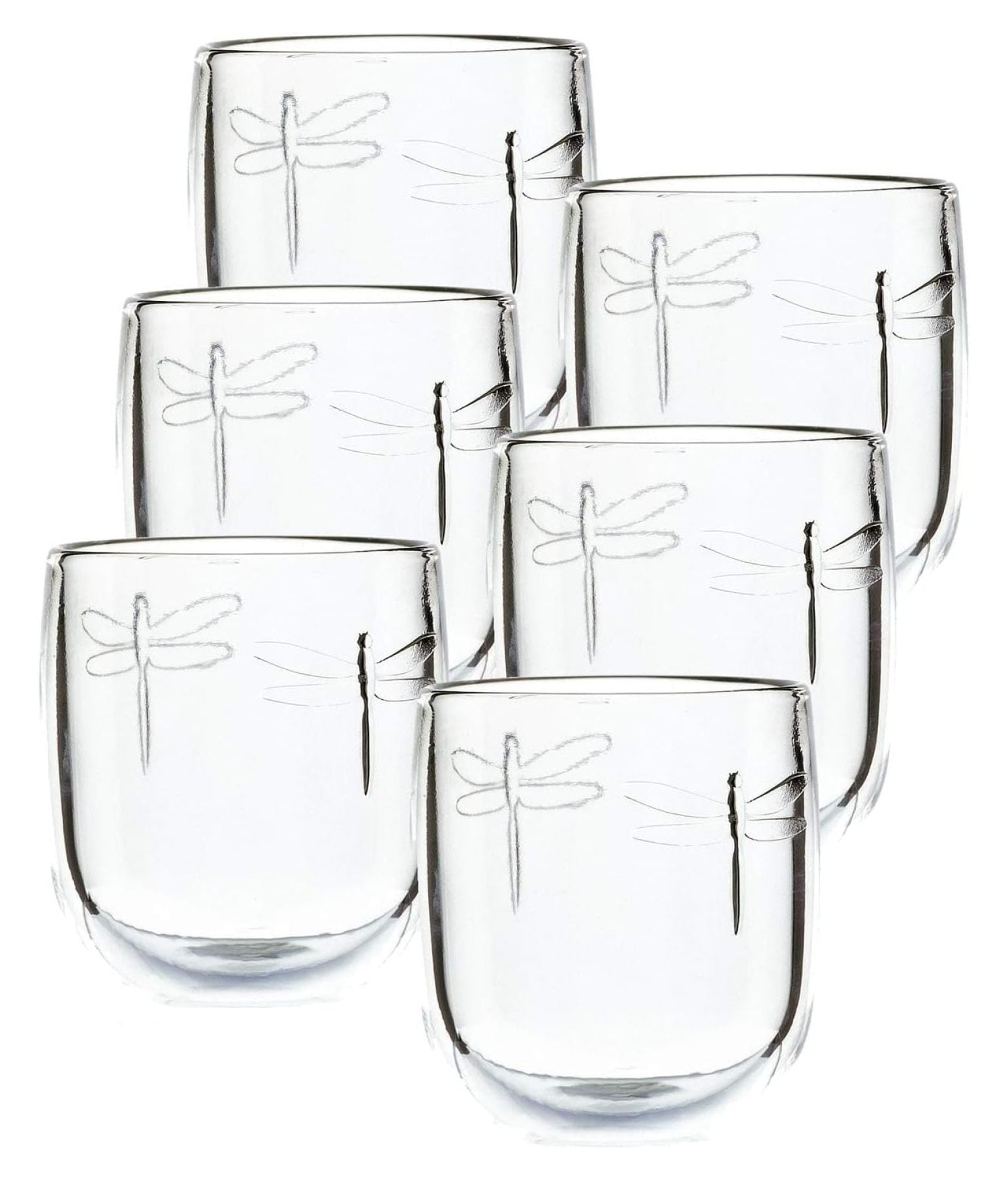 La Rochere Dragonfly Glass Set of 6 - Drinking Glasses for Any Occasion ...