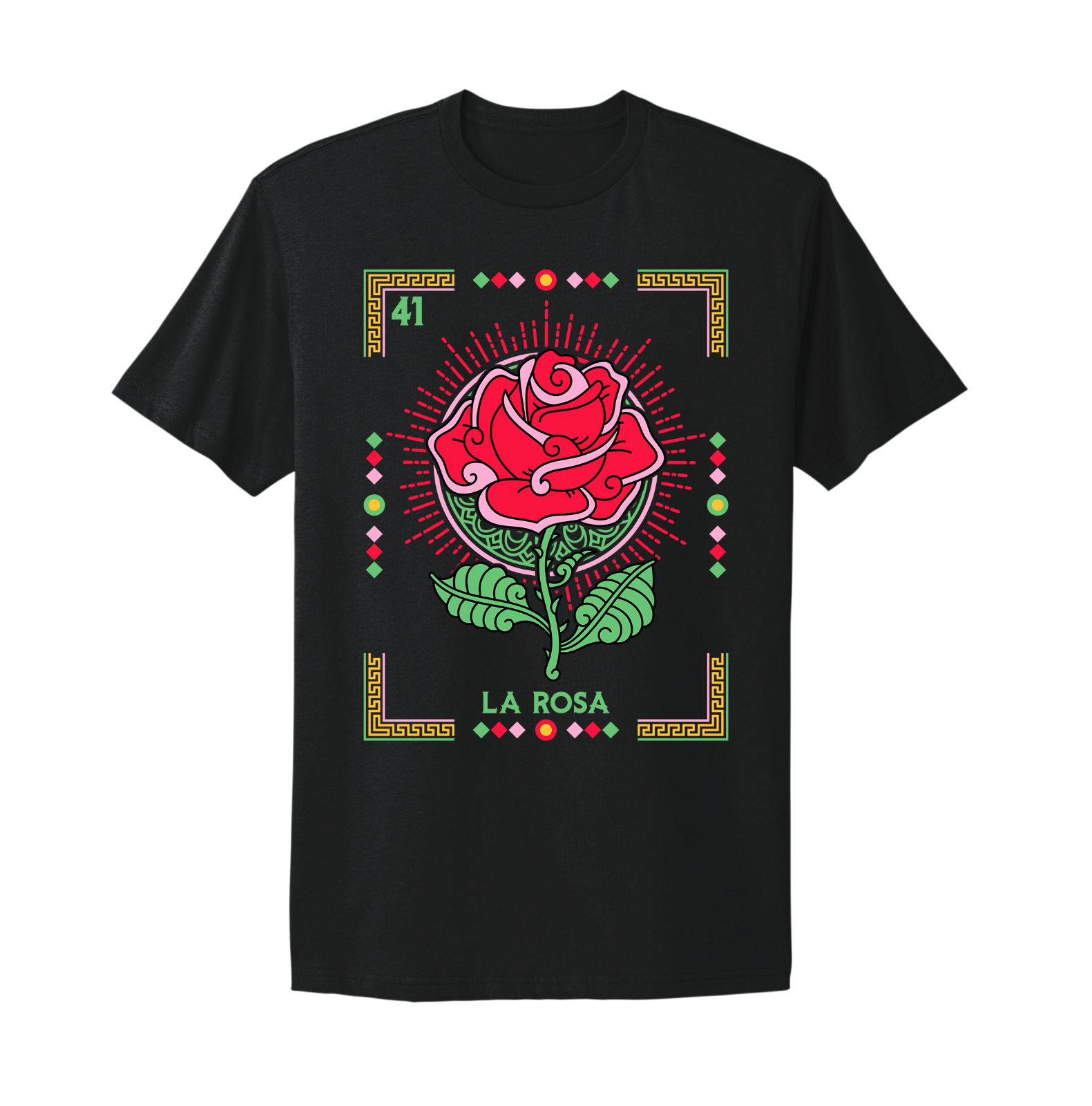 La Rosa Tarjeta Loteria Mexican Bingo T-Shirt - Walmart.com