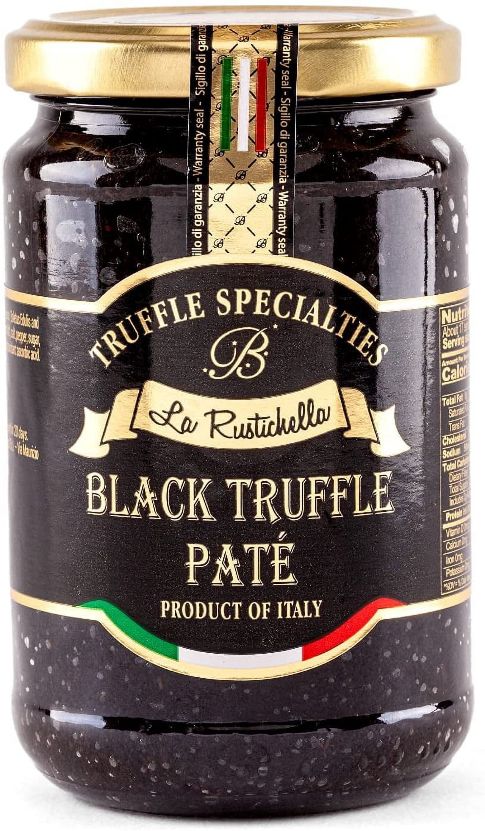 La Rustichella - Black ZS23 Truffle Pate Large (280g, 9.87 OZ) Vegan ...