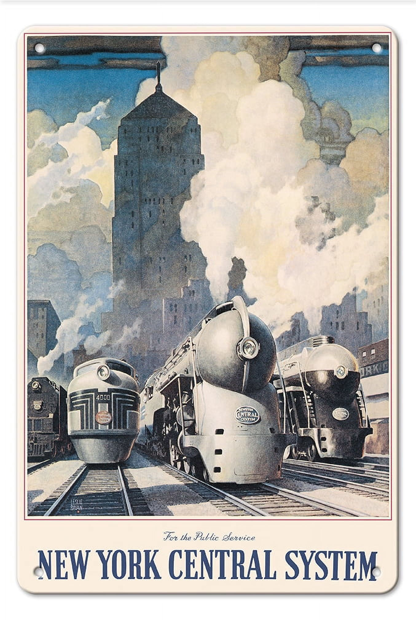 La Salle Street Station Chicago - New York Central System - Vintage ...
