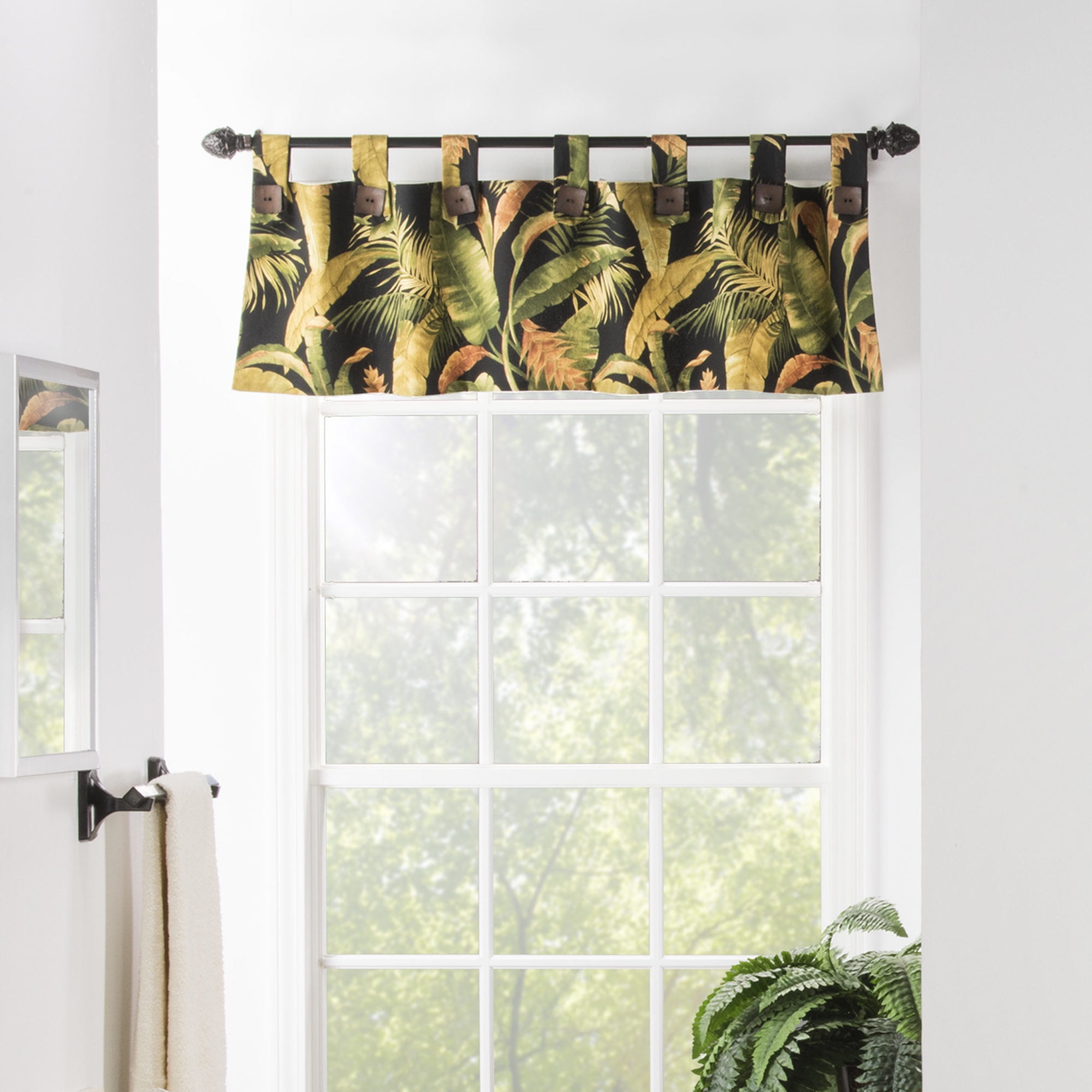La Selva Black Tab Top Valance - Walmart.com