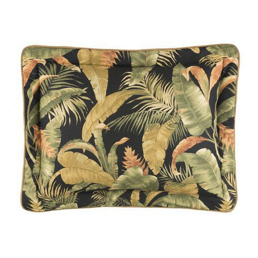 La Selva Tropical Flanged Sham Black Tailored Sham Standard - Walmart.com
