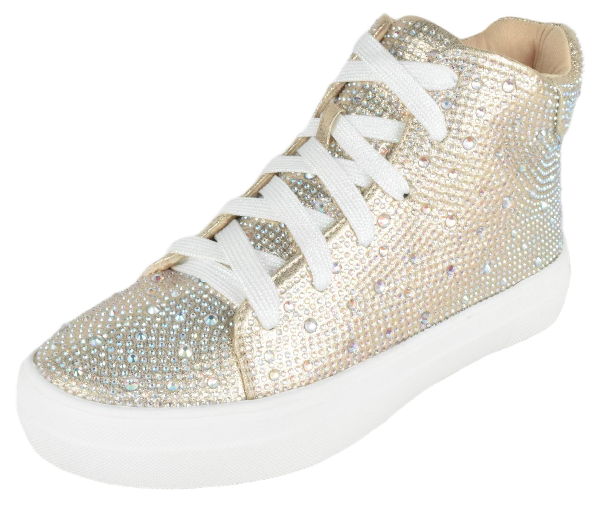 La Sheelah Flat Women High Top Sneakers Chelsea Shoes Lace Up White ...