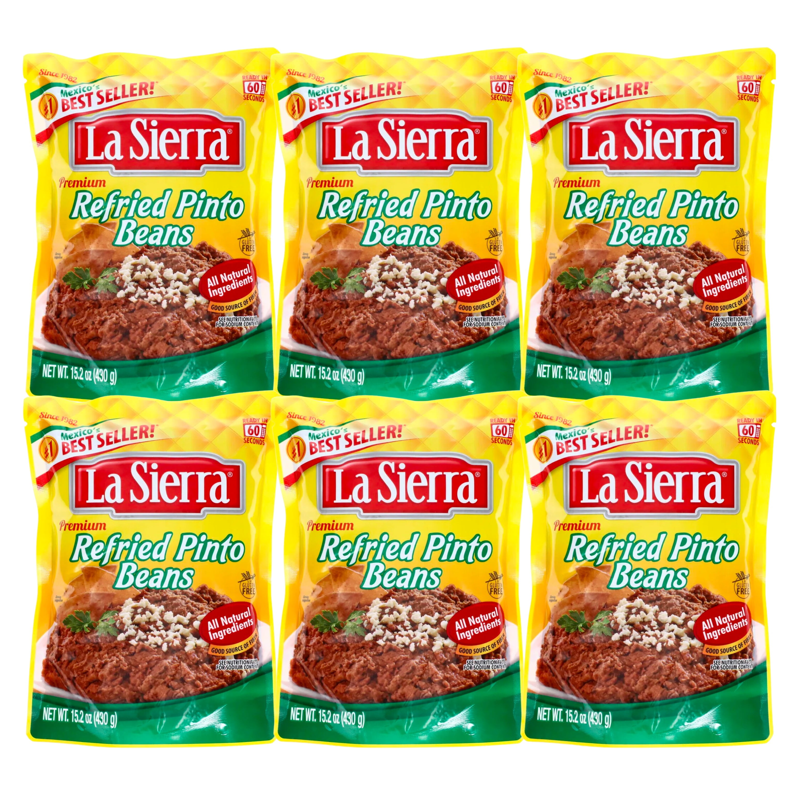La Sierra Refried Beans (15.2 oz., Pack of 6) - Walmart.com