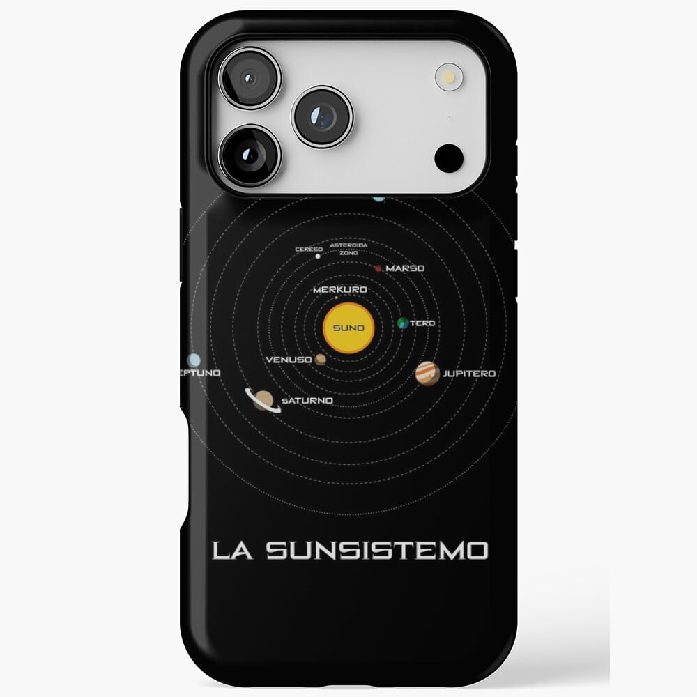 La Sunsistemo Esperanto Solar System Graphic Phone Case for iPhone 11 ...