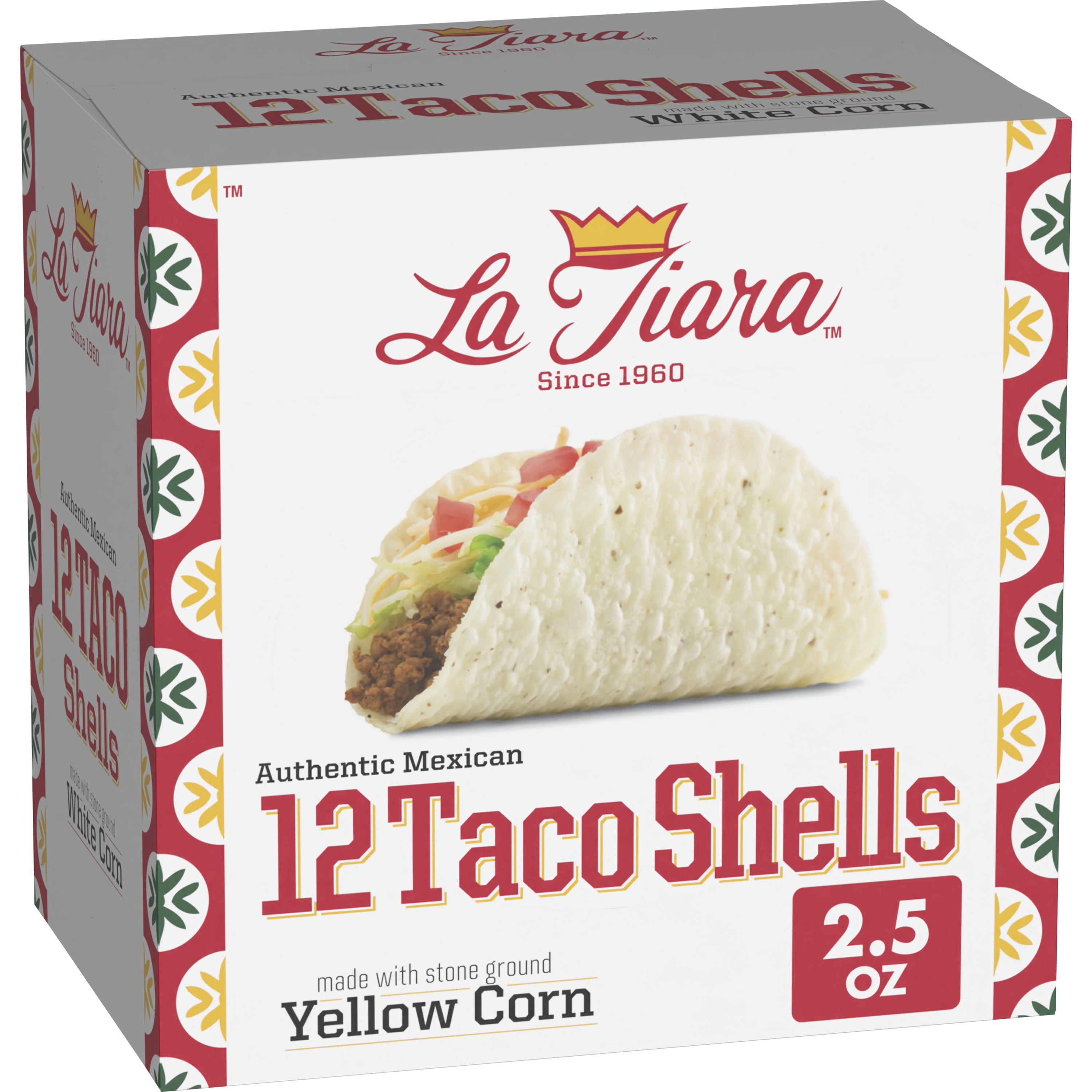 La Tiara White Taco Shells 12 Count - Walmart.com