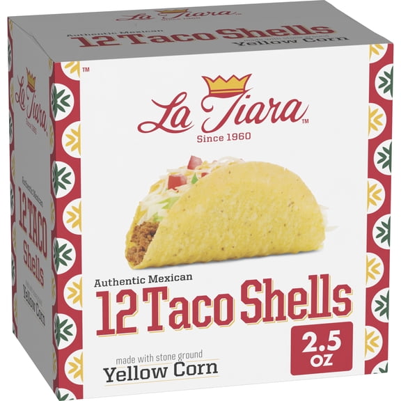 La Tiara White Taco Shells 12 Count - Walmart.com