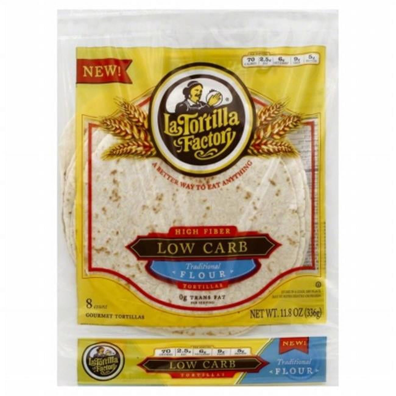 La Tortilla Factory, Low Carb Traditional Flour Tortillas, Soft Taco ...