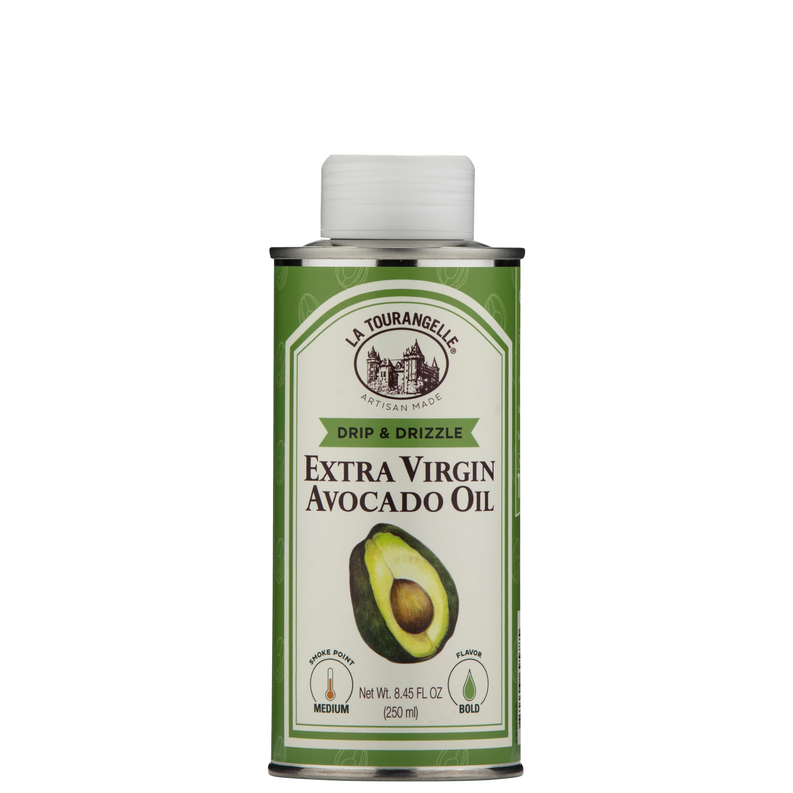 La Tourangelle, Extra Virgin IEF31 Avocado Oil, Full Flavor from Premium Avocados, Medium Heat ...