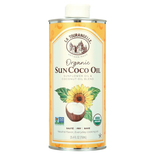 La Tourangelle, Organic Sun Coco Oil, 25.4 fl oz (750 ml) - Walmart.com