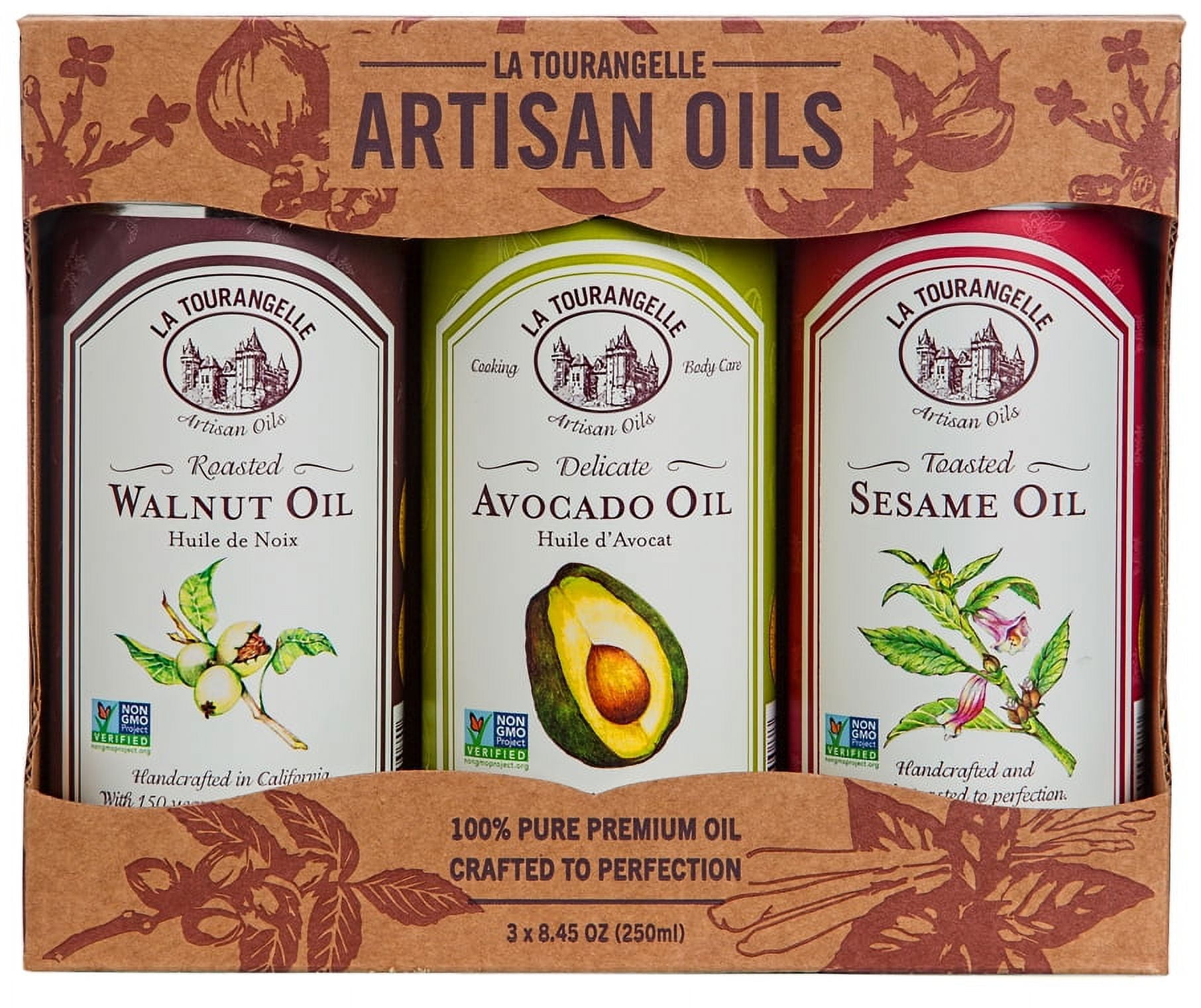 La Tourangelle,Trio of Oils Gift Box - Roasted Walnut, Delicate Avocado ...