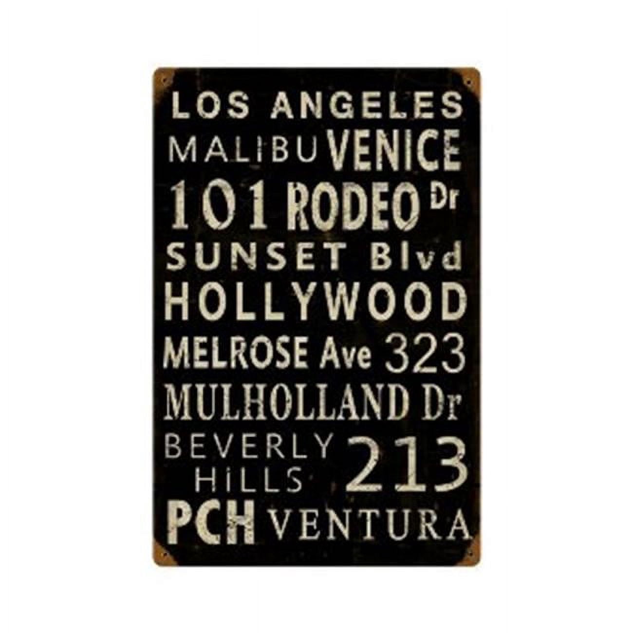 La Towns Street Signs Vintage Metal Sign - Walmart.com