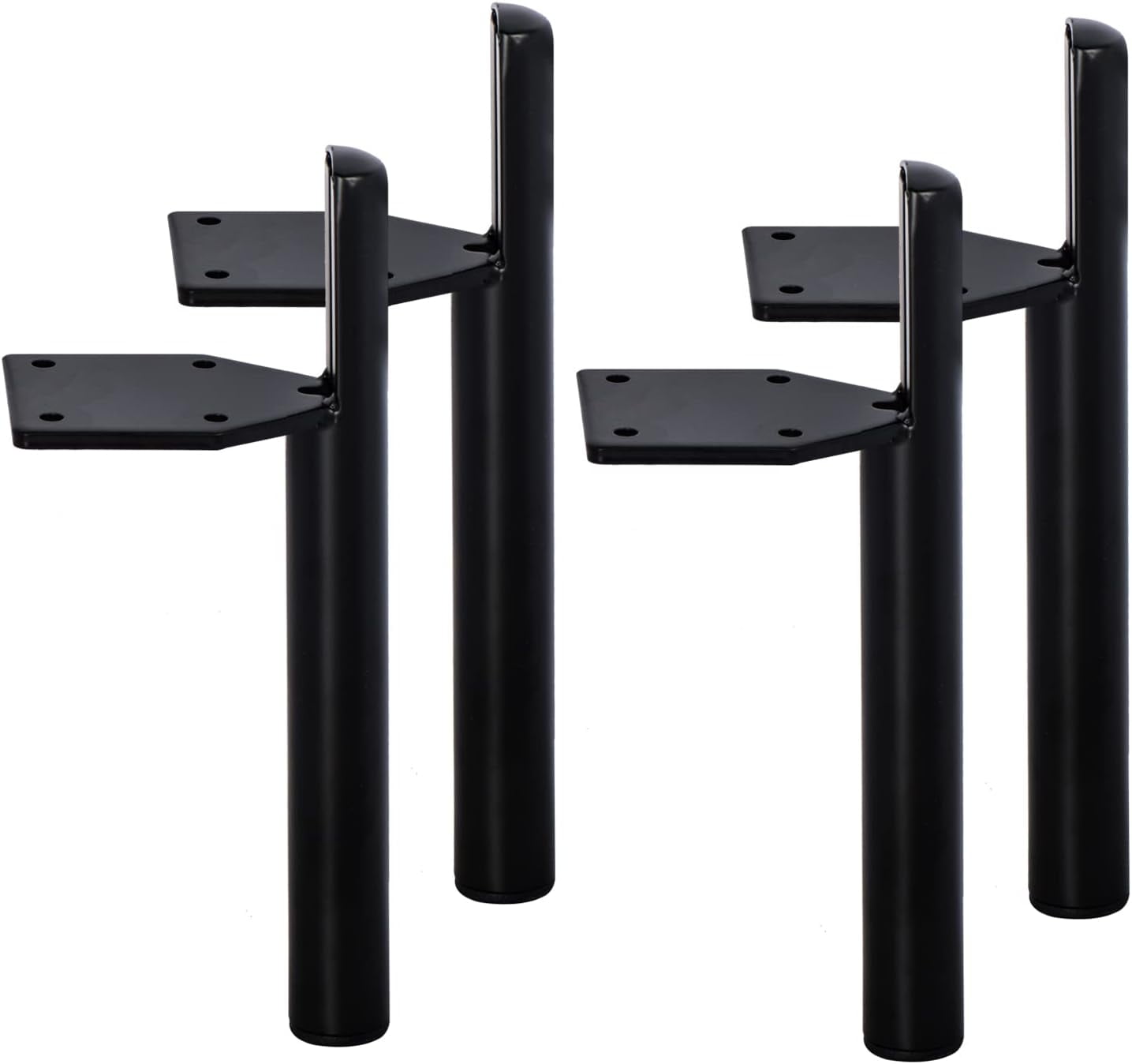 La Vane 6 inch Metal Furniture Legs, Set of 4 Modern Iron Tapered Side ...