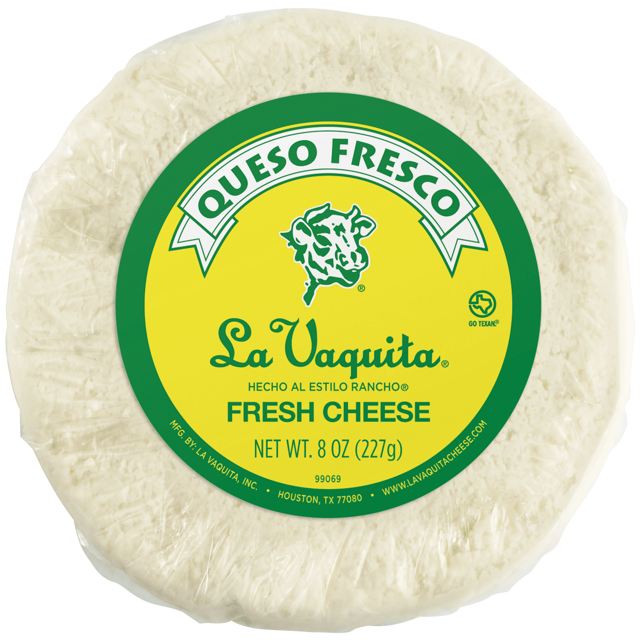 La Vaquita Queso Fresco Mexicano Fresh Cheese 8 Oz Wrapped Chunk