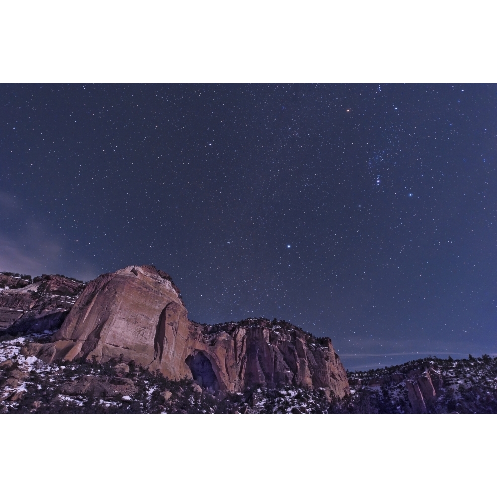La Ventana arch with the Orion constellation rising above Poster Print ...