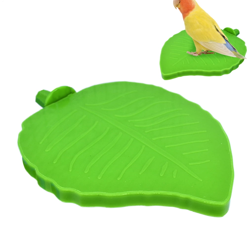 La Vestmon Bird Perch Stand Parrot Perch Standing Toy With Leaves Shape ...