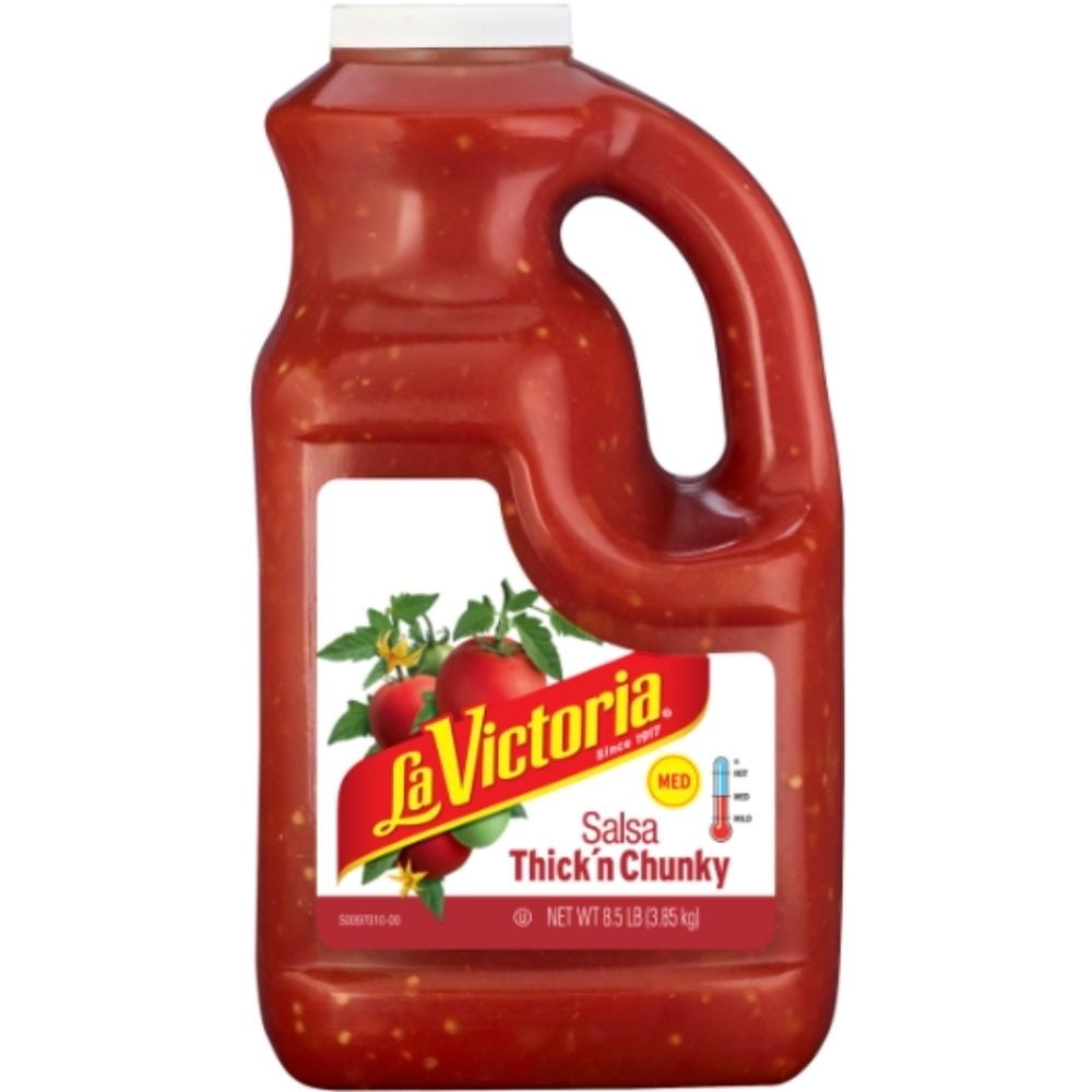 La Victoria Alamo Street Salsa, Medium, Thick & Chunky, 1 Gallon, 4 Per ...