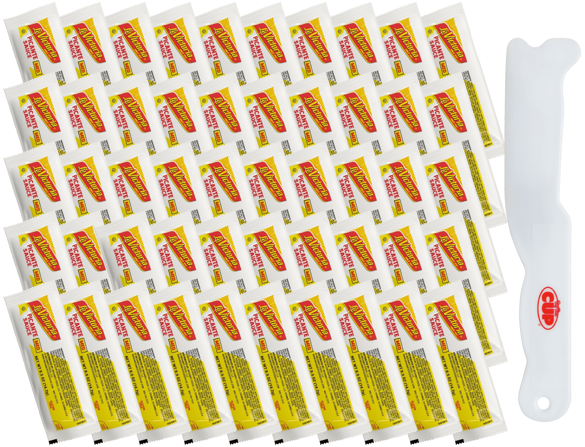 By The Cup La Victoria Medium Salsa Picante Sauce, 50 Single-Serve ...