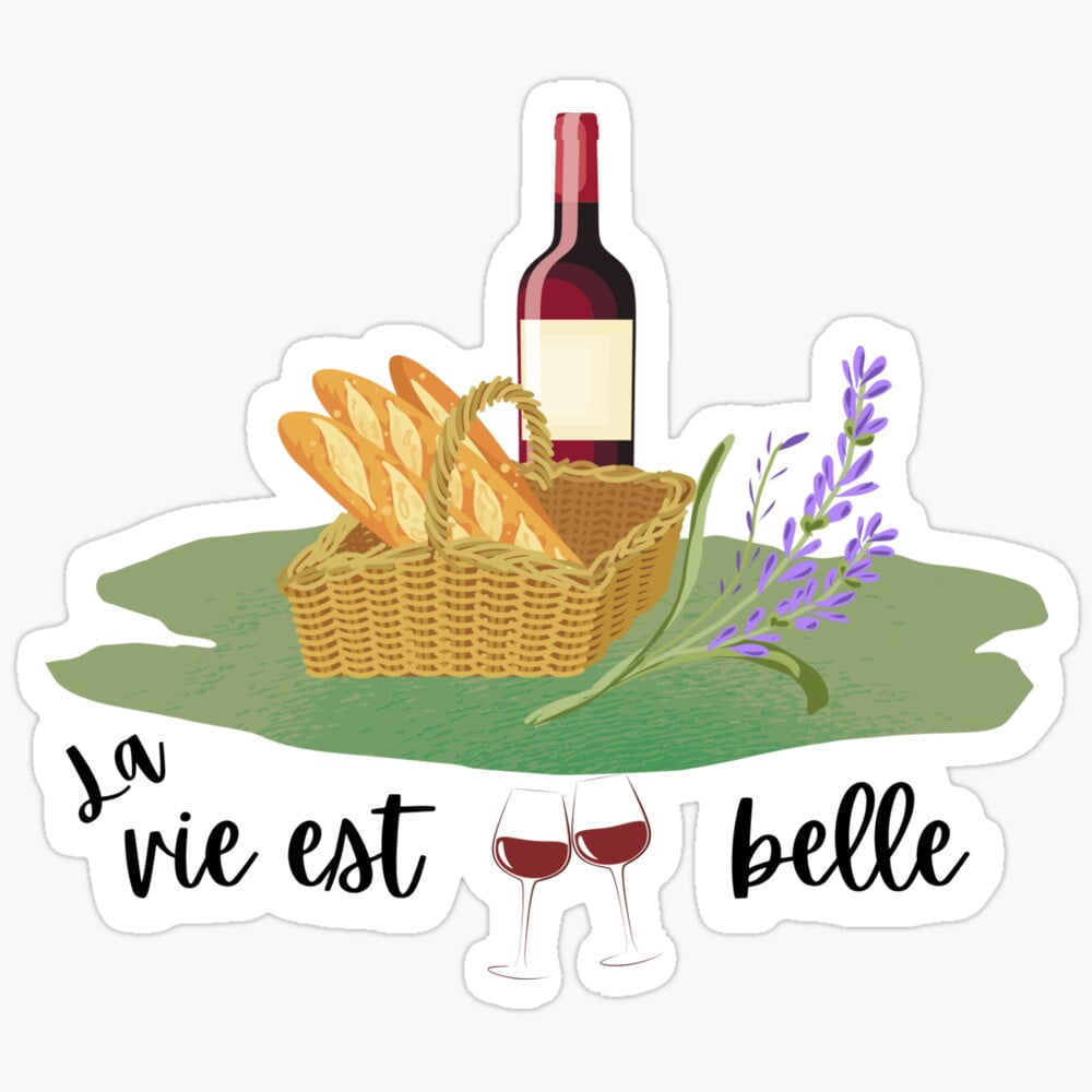 La Vie Est Belle Sticker Phone Decal Water Bottle Stickers Car Decals ...