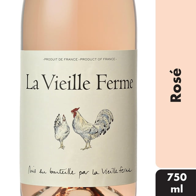 La Vieille Ferme Rose Wine France, 750 ml Bottle, 13% ABV - Walmart.com