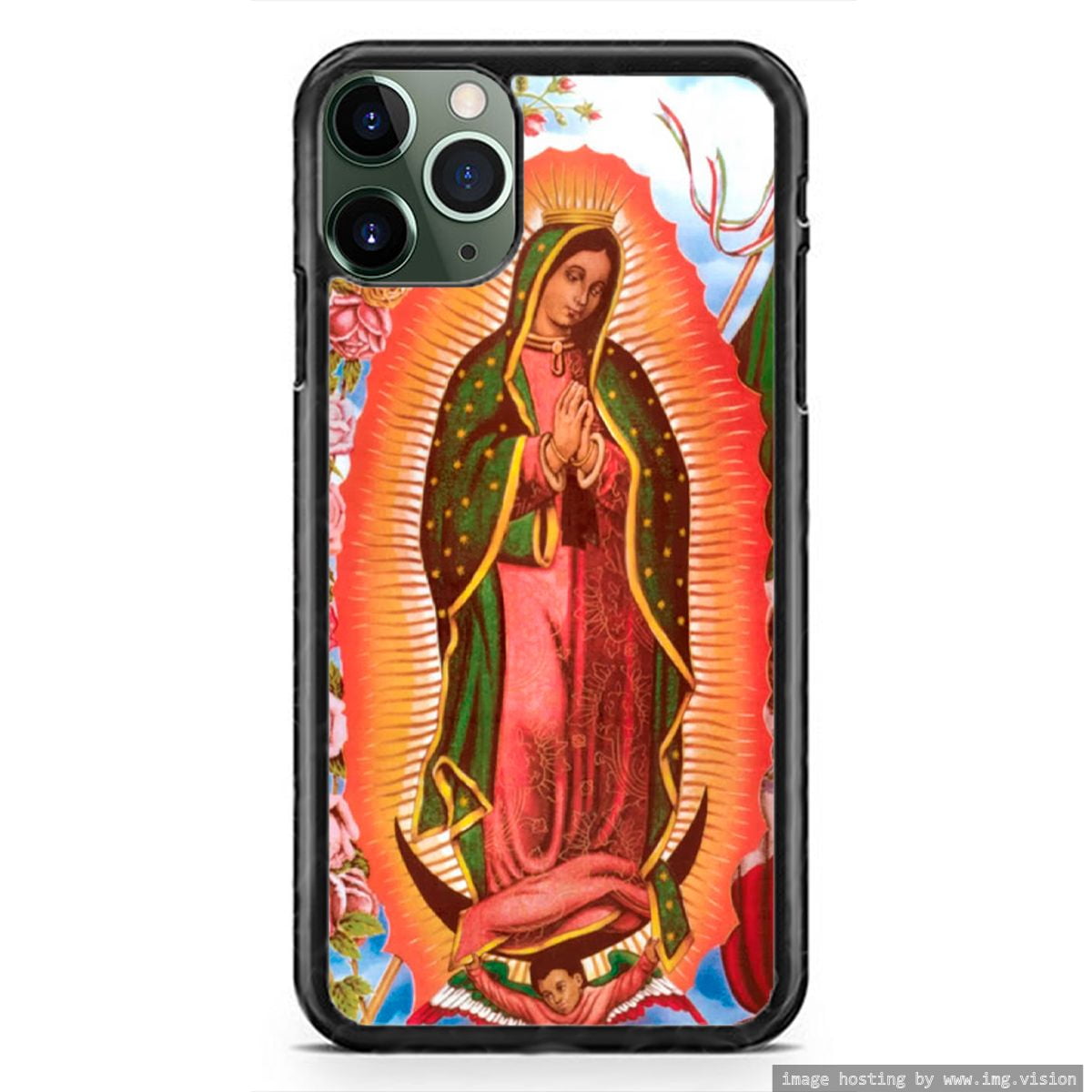 La Virgen de Guadalupe Mexico Bible Slim Hard Rubber Custom Case Cover ...