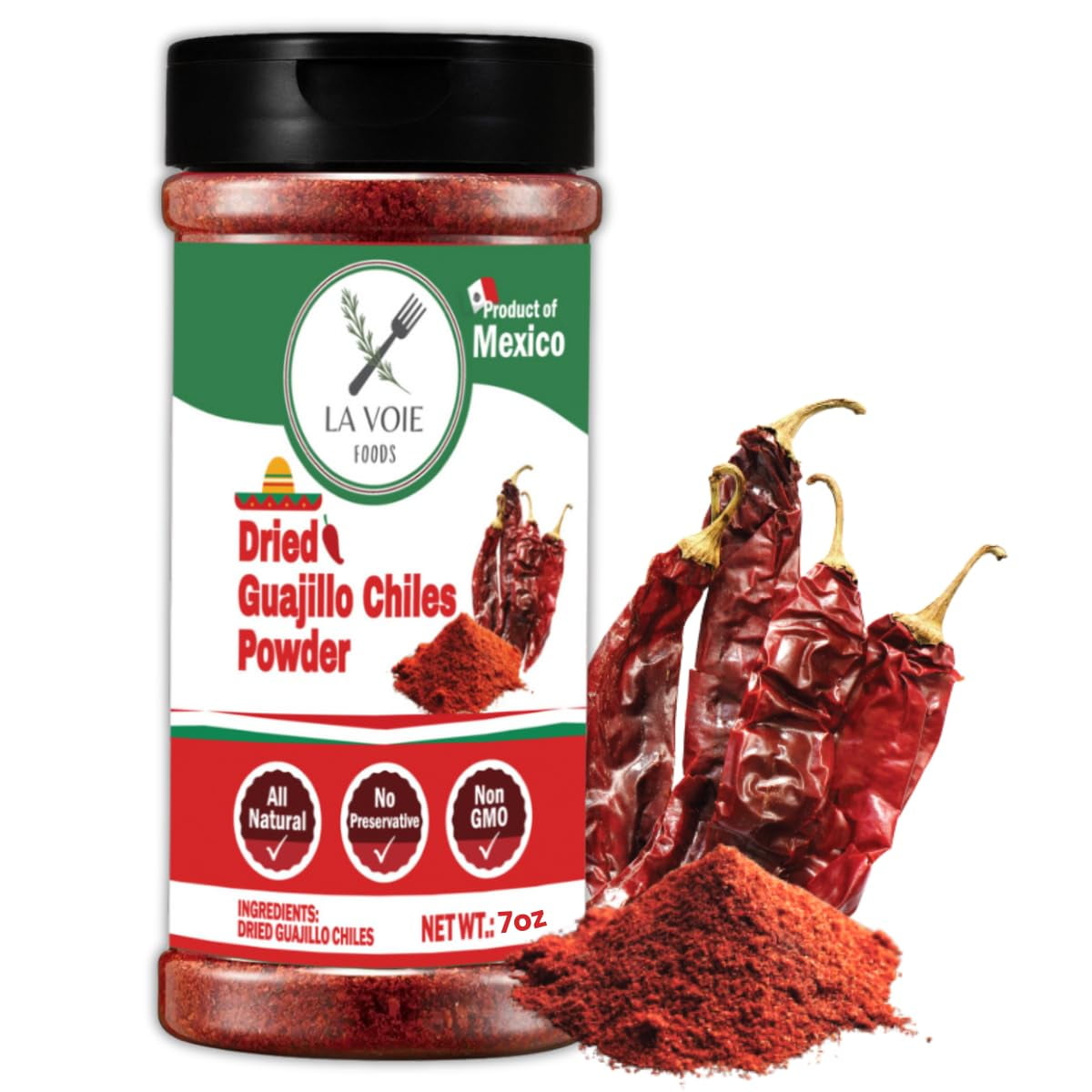 La Voie Guajillo Chile AKF18 Powder 7 oz - Premium & Natural for ...
