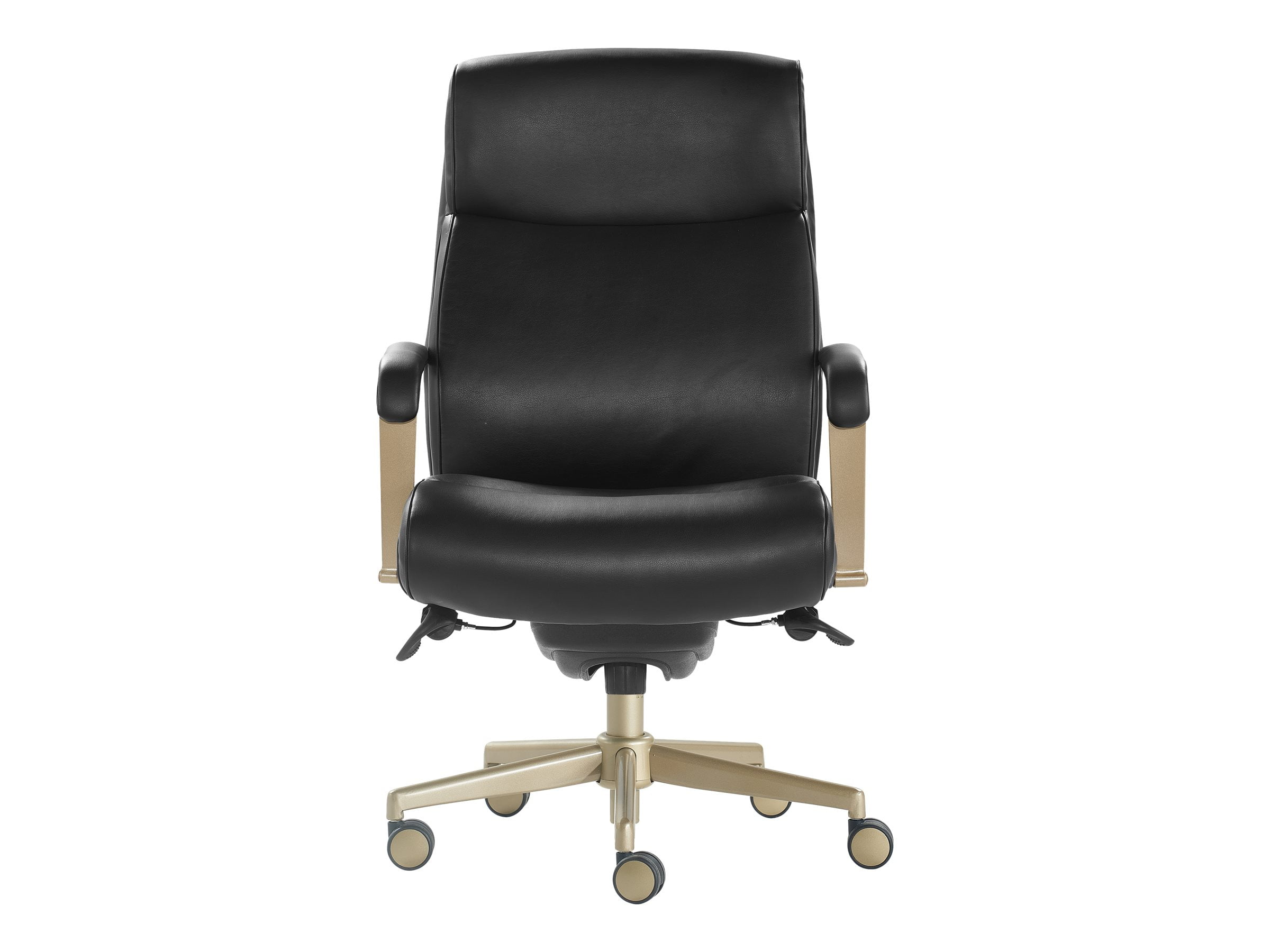 La-Z-Boy Modern Melrose Executive Office Chair Black Bonded Leather ...