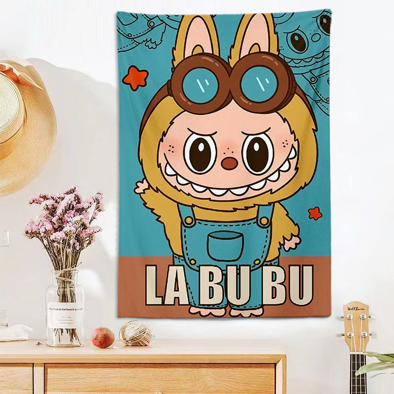 La bu Theme Party Supplies Backdrop La bu Birthday Party Decorations ...