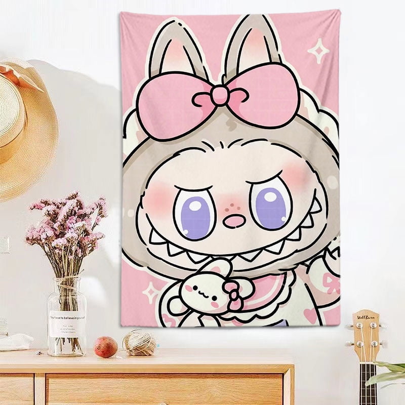 La bu Theme Party Supplies Backdrop La bu Birthday Party Decorations ...