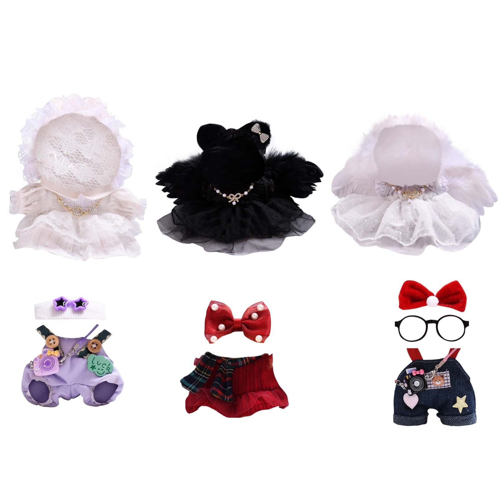 La bubu Doll Clothes for 17cm La bubu with Accessories, Cute Fashion ...