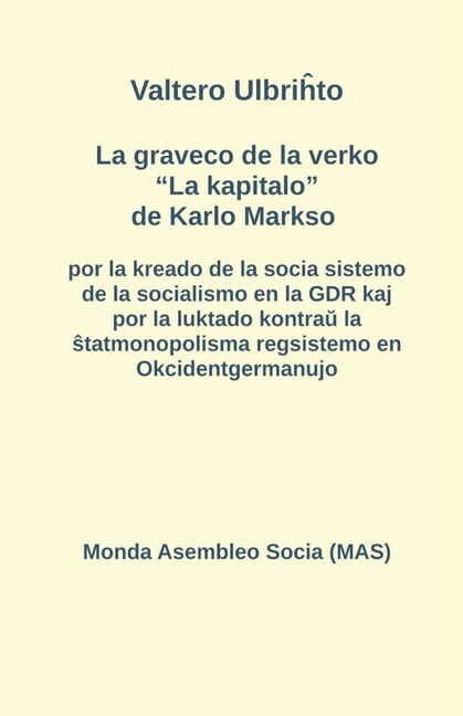 La graveco de la verko "La kapitalo" de Karlo Markso por la kreado de ...