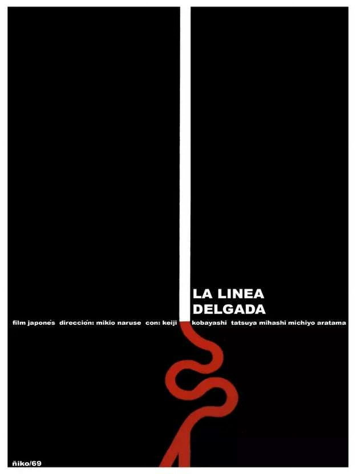 La linea delgada, the thin line Decoration Poster.Graphic Interior ...