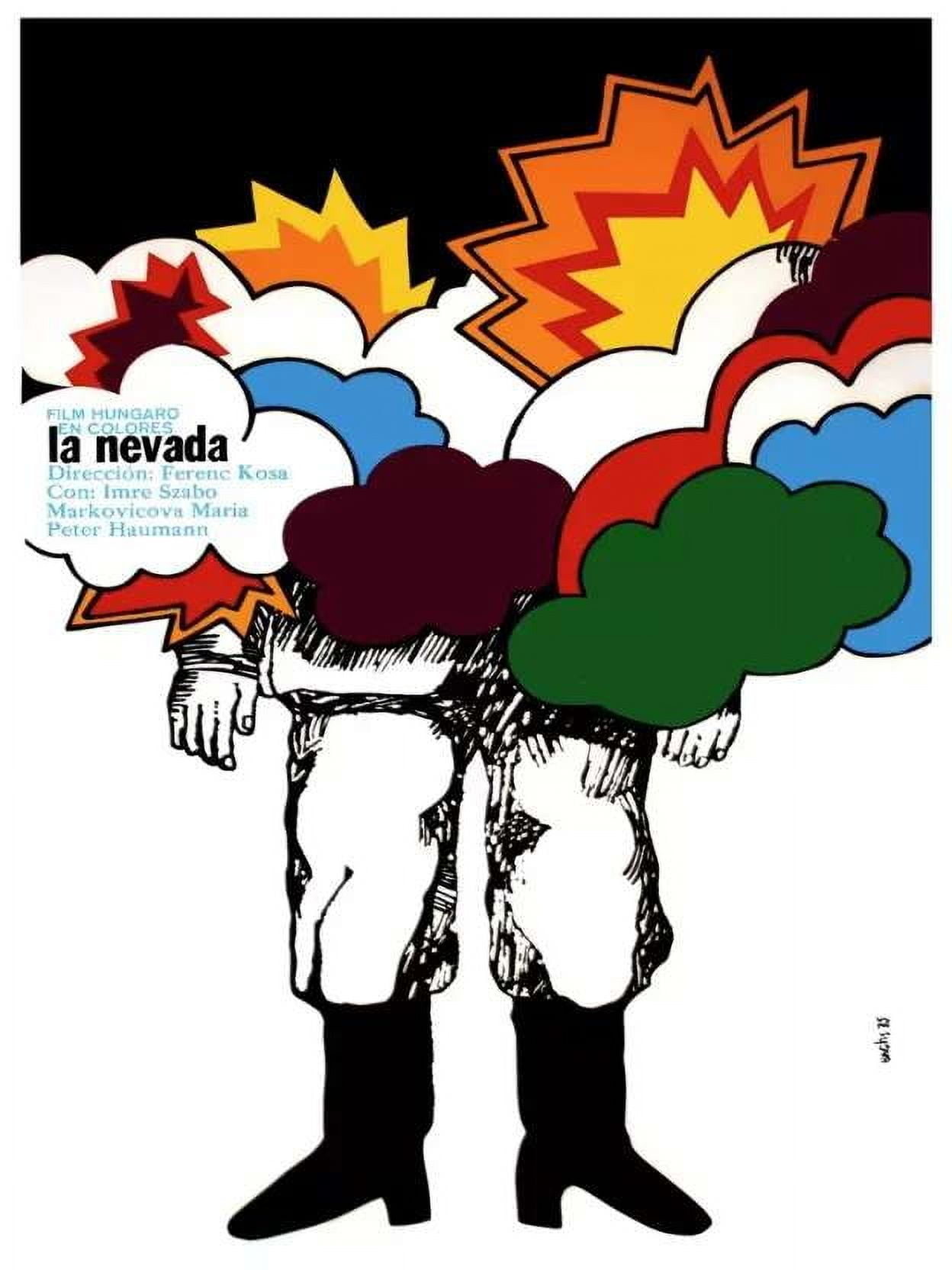 La nevada, the snowfall wall Decoration Poster.Graphic Art Interior ...
