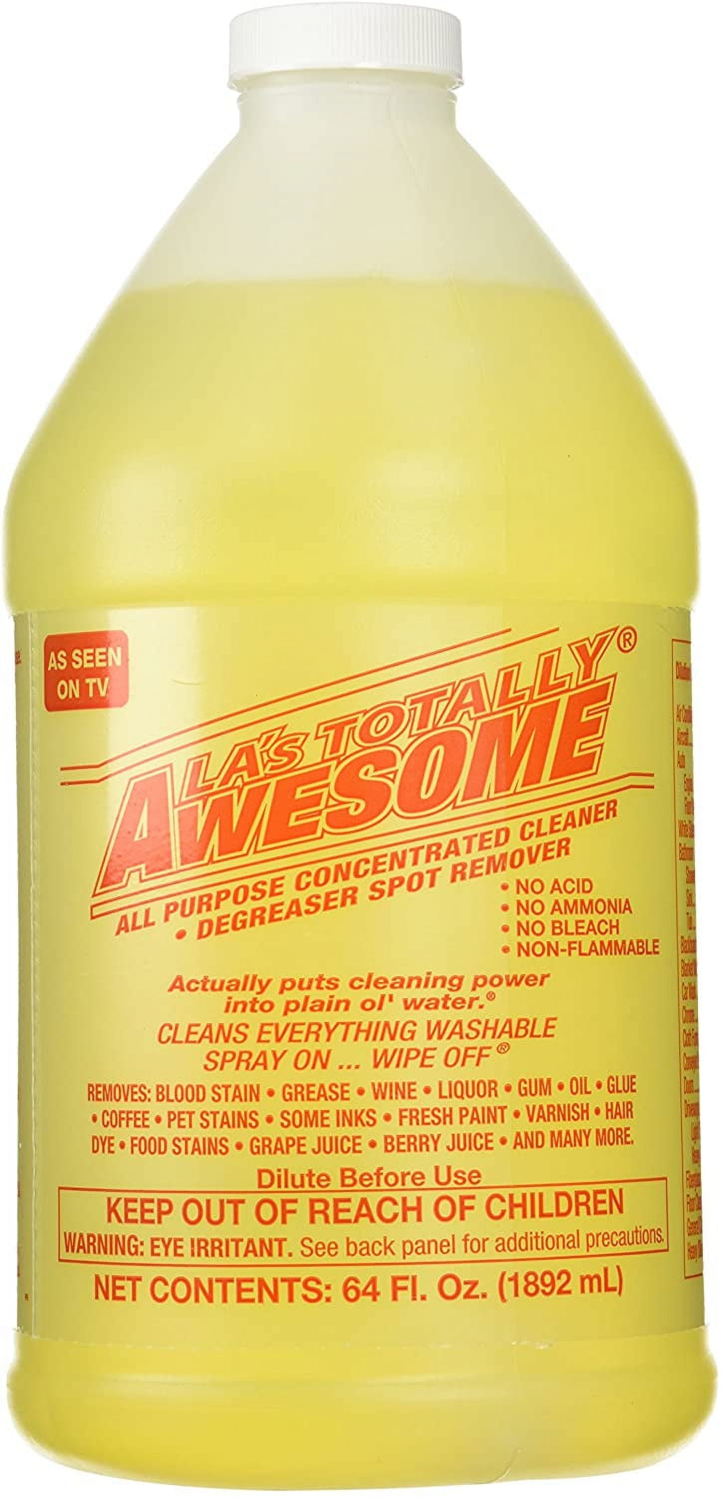 La's Totally Awesome All Purpose Cleaner, 64 oz, Mega Cleaner - Yellow ...