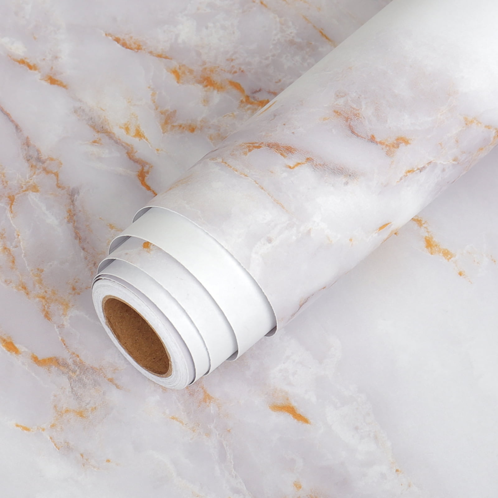 LaCheery Marble Contact Paper for Countertops 16"x80" Gold Marble ...